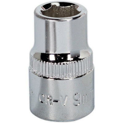High-Quality 9mm Forged Steel Drive Socket - 3/8 Inch Square Drive with ...