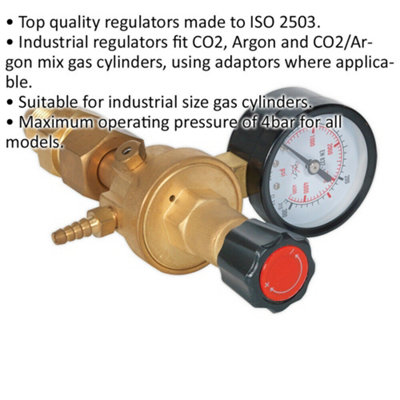 High-Quality Industrial MIG Gas Regulator with Gauge for Welding