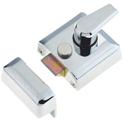 High-Quality Narrow Stile Night Latches in Polished Chrome - 66mm ...