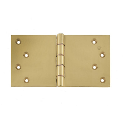 High-Quality Projection Hinge in Polished Brass - 102x200x4.5mm - Door ...