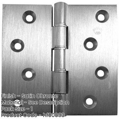 High-Quality Satin Chrome Projection Hinge 102x125x3.5mm for Durable ...