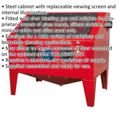 High-Quality Shot Blast Cabinet & Gun Kit for Surface Preparation 760 x ...