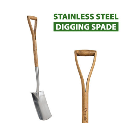 High-quality Stainless Steel Square Spade 102cm with Wooden Handle