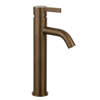 High Rise Tall Basin Mixer Tap for Sinks Modern Round Single Lever ...