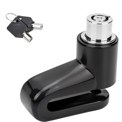 High Security Disc Lock, 2 Keys Wheel Immobiliser Disc Brake Lock, Black