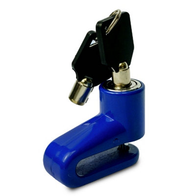 High Security Disc Lock, 2 Keys Wheel Immobiliser Disc Brake Lock, Blue
