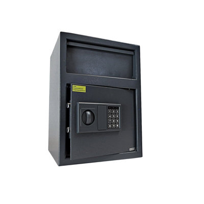 High Security Electronic Home & Office Safe Front Loading Deposit Hatch ...