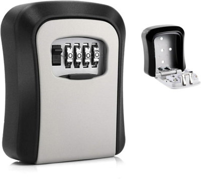 High Security Wall Mounted Key Safe with 4 Digit Combination Lock