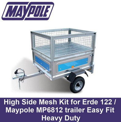High Side Mesh kit for Erde 122 / Maypole MP6812 trailer Easy Fit Heavy ...