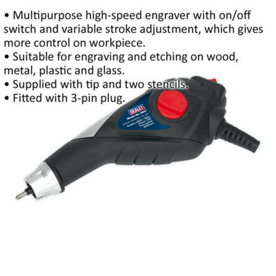 High Speed 13W Engraver with Tungsten Carbide Tip for Wood, Metal ...