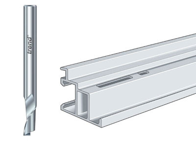 High-Speed Steel Helical Plunge Bit for Aluminium and UPVC - 8mm