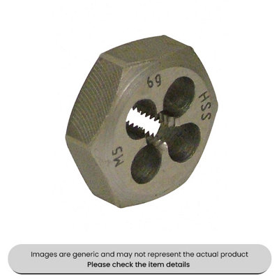 High Speed Steel Hex Die Nut M4X0.7MM Pack Qty 1