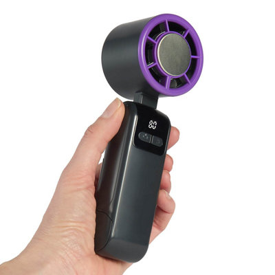 High Speed Ultra Cooling Handheld Fan, USB C Rechargeable Portable Mini ...