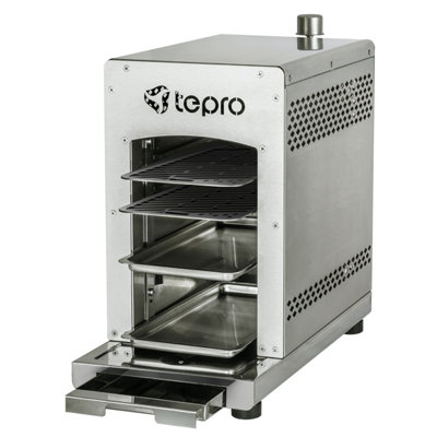 High Temperature Gas Steak Grill and BBQ with Electronic Ignition
