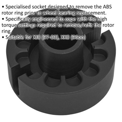 High Torque ABS Rotor Socket Bit for Jaguar Vehicles - 3/4" Drive