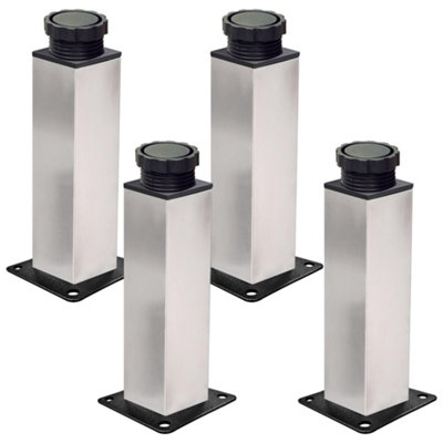 highdecora Adjustable Furniture Legs, 150mm Stainless Steel, Cabinet ...