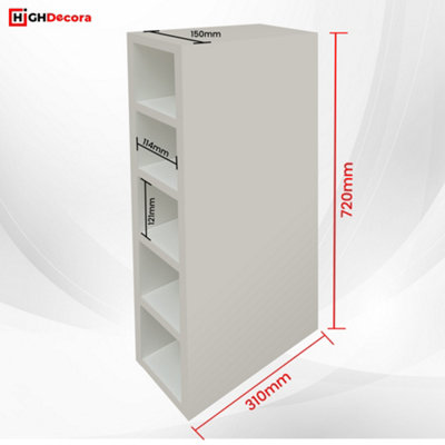 Highdecora Wine Rack Cabinet Base or Wall Unit Made with 18mm MFC ...