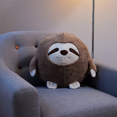 Highland Cow Super Sized Sloth Shaped Cuddle Cushion