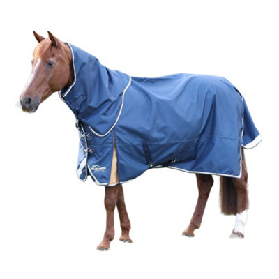 Highlander Plus Standard-Neck Lite Horse Neck Cover Navy (M)