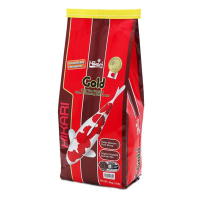 Hikari Gold Medium 5kg 5000g - Fish Food | DIY at B&Q
