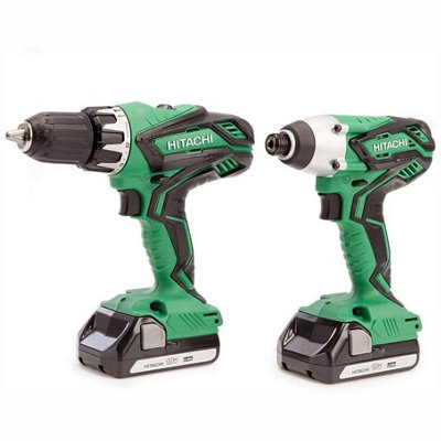 HiKOKI Twin Pack Combi Drill And Impact Driver 18V 2 x 1.5Ah Li-ion KC18DGLJAZ