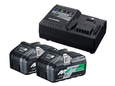 HiKOKI UC18YSL3JEZ 18V 36V Multi-Volt 5.0 / 2.5Ah Li-ion Battery & Charger Pack | DIY at B&Q