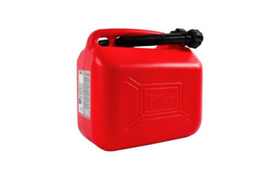 HILKA 10L JERRY CAN FUEL PLASTIC PETROL DIESEL RED PORTABLE 10 LITRE ...