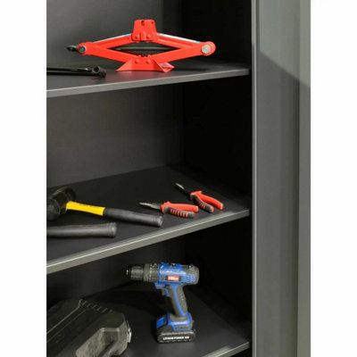 Hilka 14 Piece Garage Corner & Cabinet Storage Set - Heavy Duty All ...