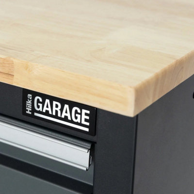 Hilka 14 Piece Garage Corner & Cabinet Storage Set - Heavy Duty All ...