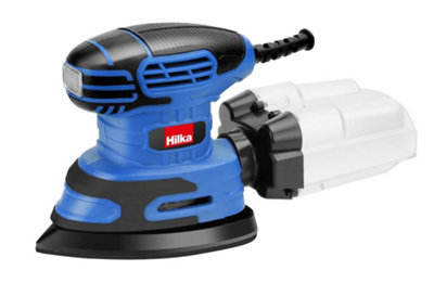 HILKA PALM SANDER 220W TRI BASE 10 SHEETS DETAIL MOUSE ORBITAL SANDING ...