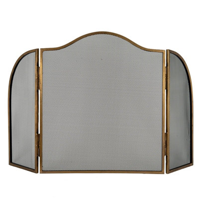 Hill Interiors Antique Look Fire Screen Br (65cm x 3cm x 65cm)