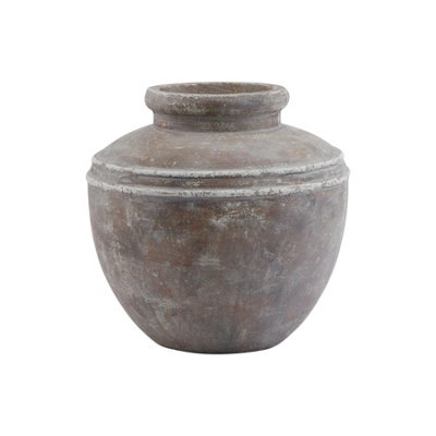 Hill Interiors Siena Ceramic Water Pot Brown (29cm x 31cm x 31cm)