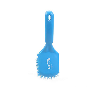 Hillbrush DRS Short Handled Stiff Brush Blue (254mm) | DIY at B&Q