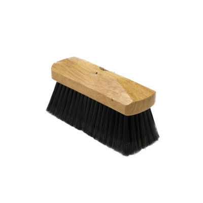 Hillbrush Industrial PVC Cleaning Brushes Black/Brown (163mm) | DIY at B&Q