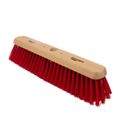 Hillbrush PVC Industrial Platform Broom Head Red (457mm) | DIY at B&Q