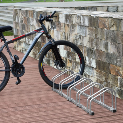 HILLINGTON 5 Bike Stand - Storage Parking Floor Rack or Wall Mount ...