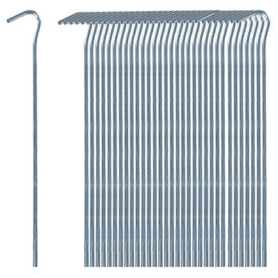 HILLINGTON 50 TENT GROUND PEGS OUTDOOR - GREEN
