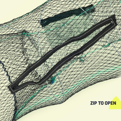 HILLINGTON Crab & Lobster Drop Net - with Bait Clip & Rope - Safe ...
