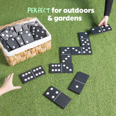 HILLINGTON Giant Dominoes Garden Game - Outdoor Summer Fun