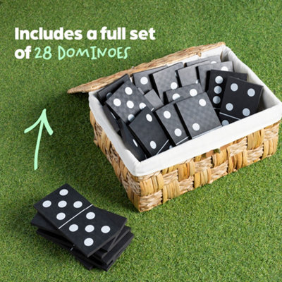 HILLINGTON Giant Dominoes Garden Game - Outdoor Summer Fun