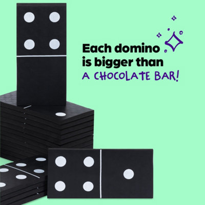 HILLINGTON Giant Dominoes Garden Game - Outdoor Summer Fun