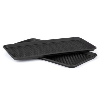 HILLINGTON Heavy Duty Boot Tray - Pack of 2, 38cm x 76cm