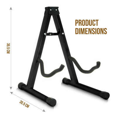 HILLINGTON Metal Guitar Folding A-Frame Stand, 3 Adjustable-Width ...