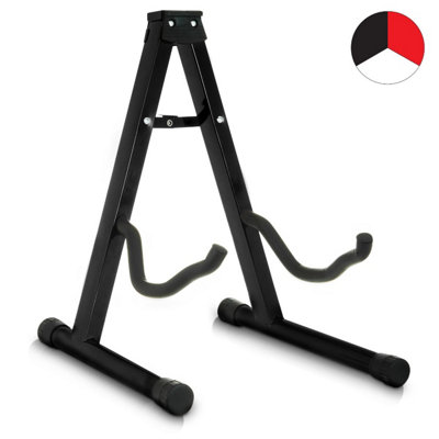 HILLINGTON Metal Guitar Folding A-Frame Stand, 3 Adjustable-Width ...