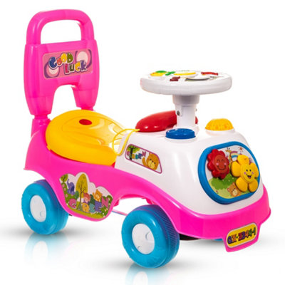 HILLINGTON My First Ride On Kids Toy Car with Under Seat Storage - Pink ...