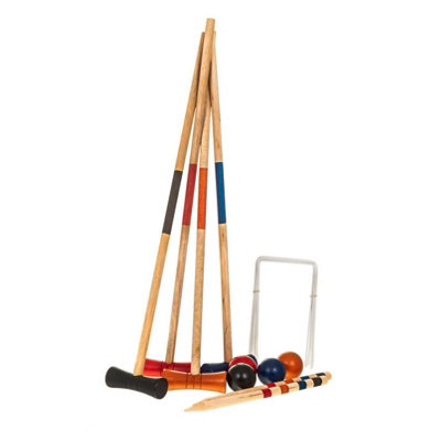 HILLINGTON Outdoor Summer Fun with a New 4-Person Wooden Croquet Set ...