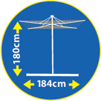 Hills 164238 Builder Special Ultra Heavy Duty Rotary Dryer 4Arm 30m ...