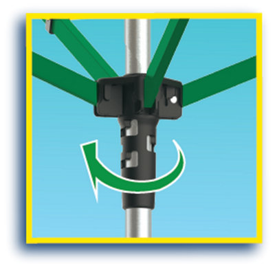 Hills 164240 Portadry Rotary Dryer 4-Arm 45m Washing Line Drying Clothes