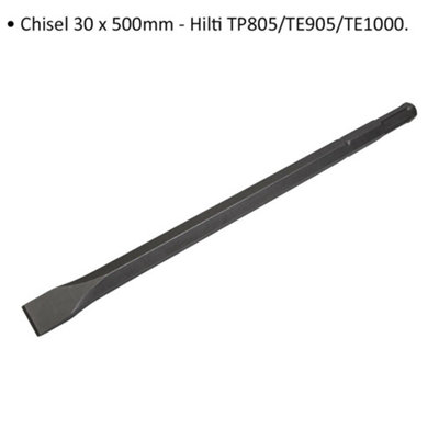 Hilti 30 x 500mm Breaker Chisel for TP805 TE905 TE1000 - Heavy Duty ...