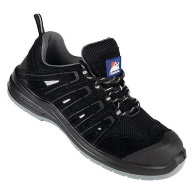 Himalayan Black Composite Toe Safety Work Trainers for Ultimate Protection